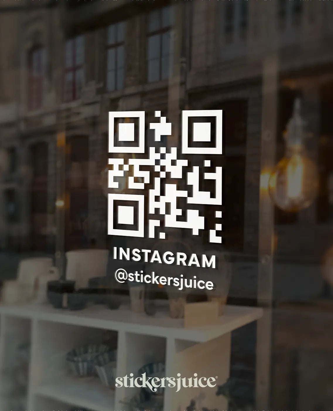 Stickers QR Code vitrine personnalisés – Stickersjuice