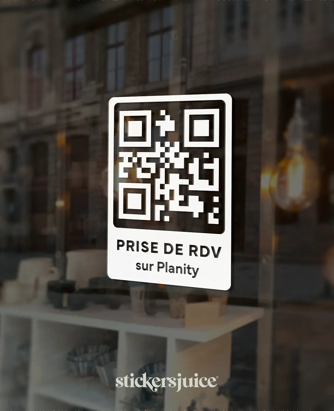 Sticker QR Code Vitrine Prise de rendez-vous instituts de beauté ...
