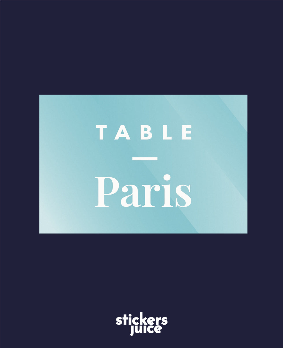 Stickers noms de table mariage – Stickersjuice