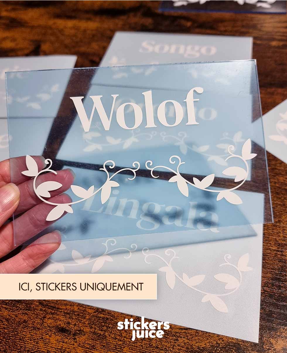 Stickers noms de table | Ornements – Stickersjuice